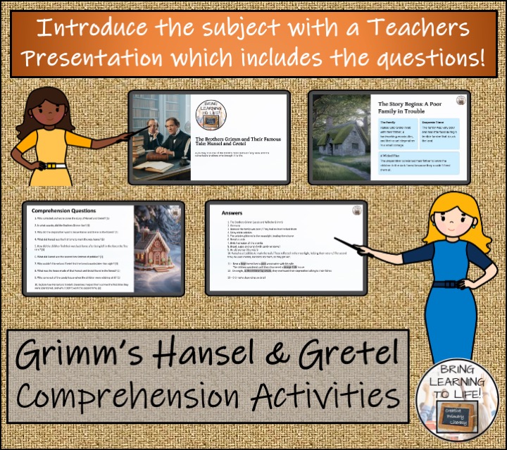 Brothers Grimm's Hansel and Gretel Reading Comprehension | Year 5 or ...