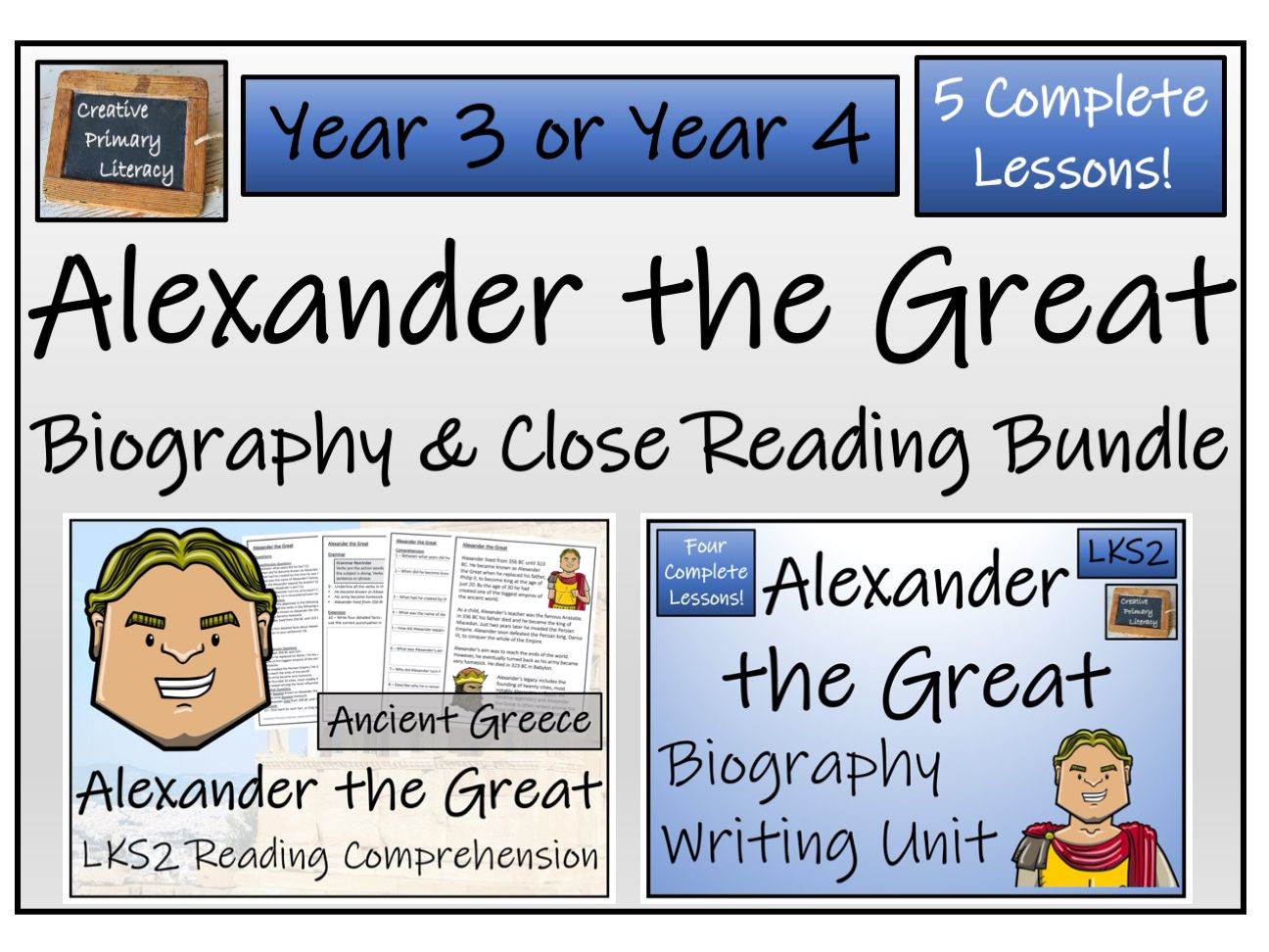 LKS2 History Alexander the Great Reading Comprehension & Biography ...
