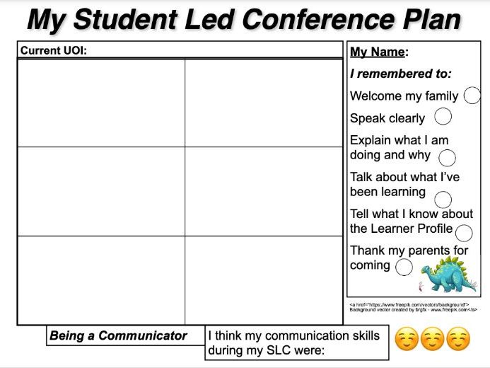 Student Led Conference Plan Reflection Teaching Resources Student Led Conference Plan Reflection Teaching Resources