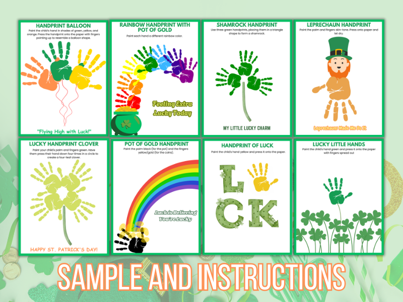 St. Patrick’s Day Handprint Art Activities for PreK & Kindergarten ...