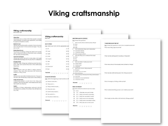 Viking craftsmanship techniques | Teaching Resources