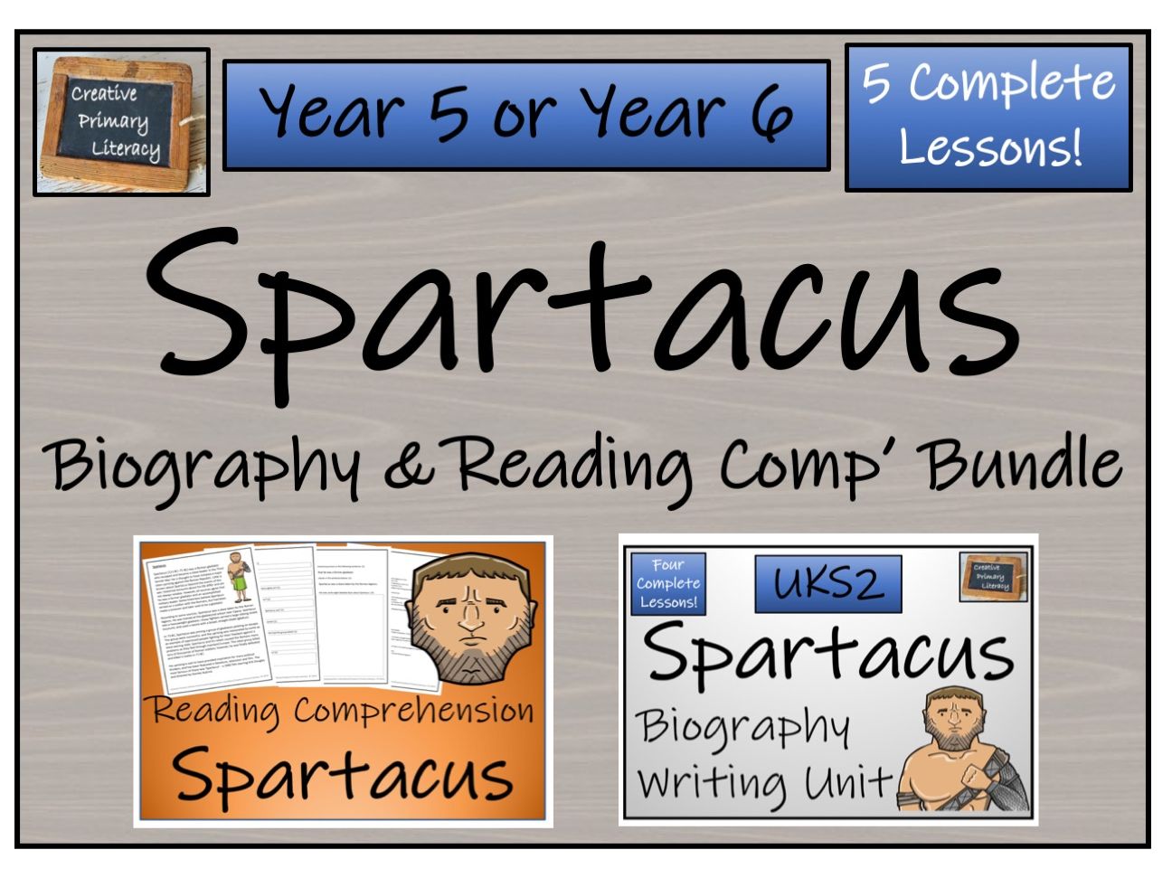 UKS2 History - Spartacus Reading Comprehension & Biography Bundle ...
