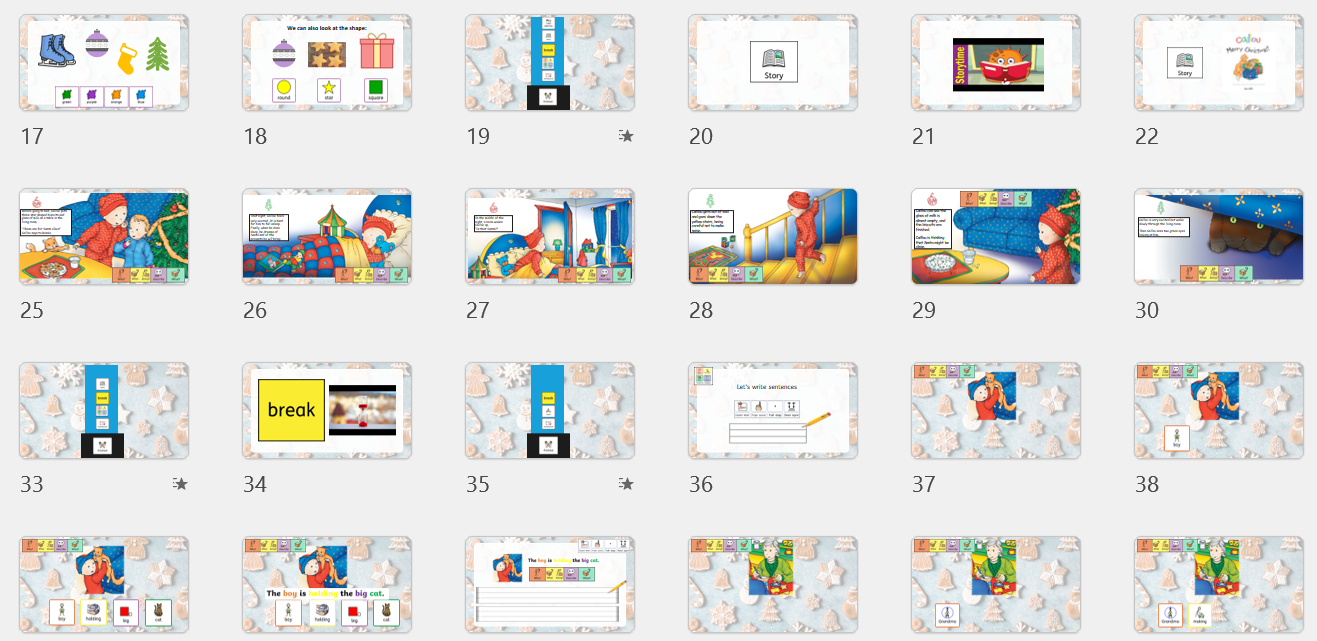 TEACHH - SEN - Christmas Story PowerPoint – Adjectives & Colourful ...