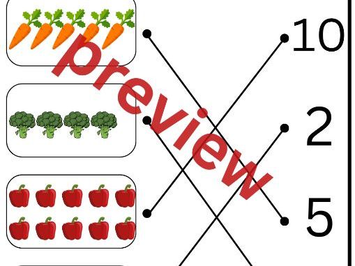 Count & Match Numbers – 2 Worksheets KG | Teaching Resources