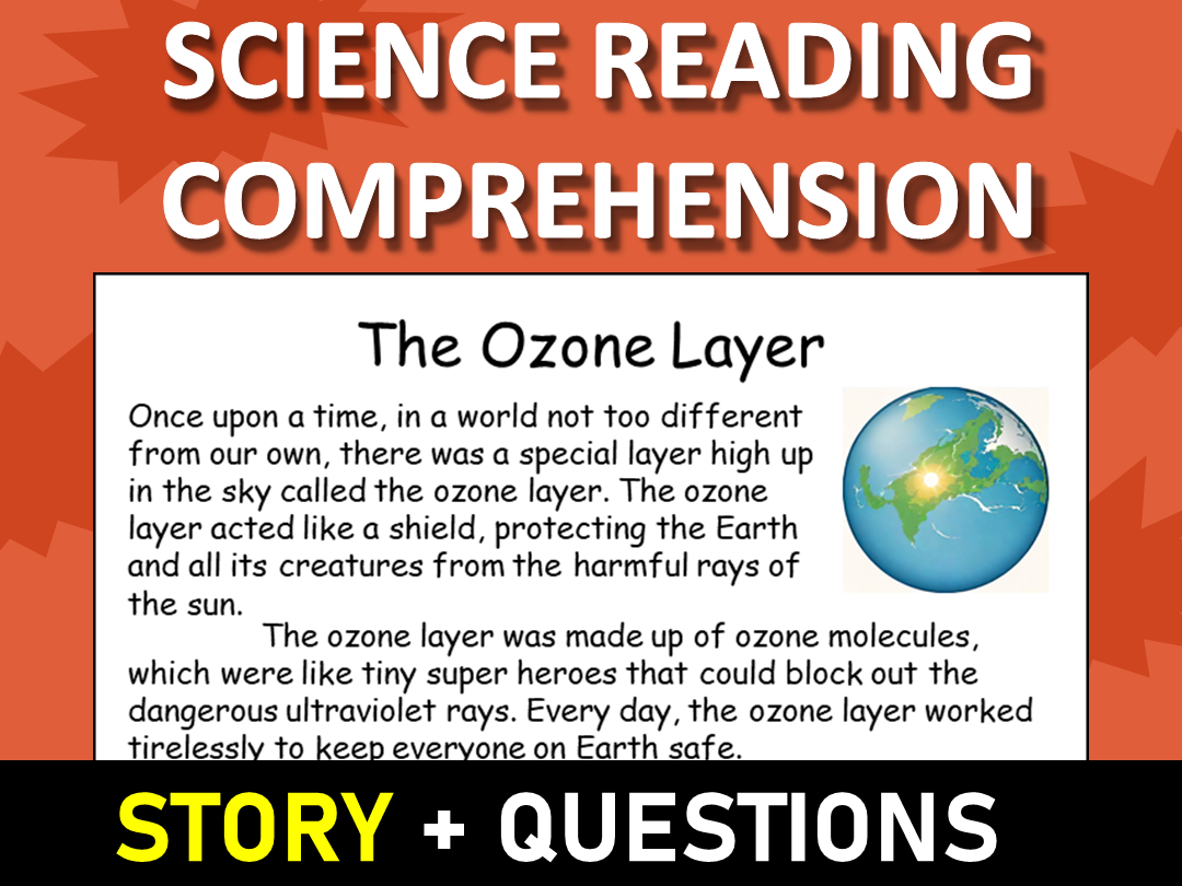 The Ozone Layer Reading Science Story Comprehension Questions Worksheet ...