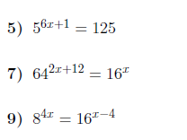 Exponential equations worksheet no 3 (with solutions) | Teaching Resources