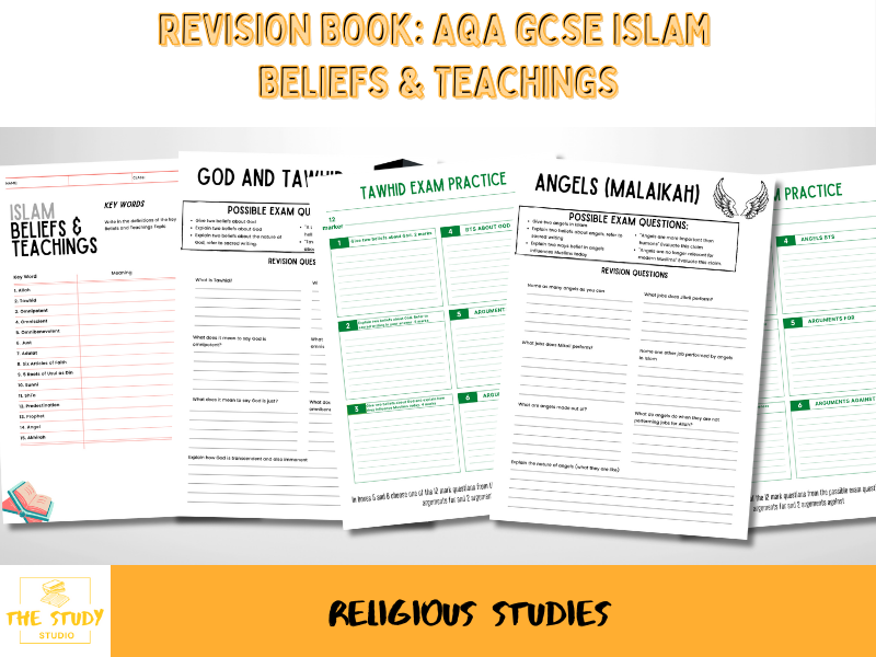 AQA GCSE Religious Studies Islam Beliefs and Teachings Revision Book | Teaching Resources