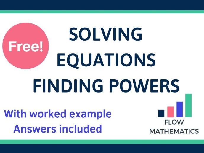 Solving equations: finding the powers | Teaching Resources Solving equations: finding the powers | Teaching Resources