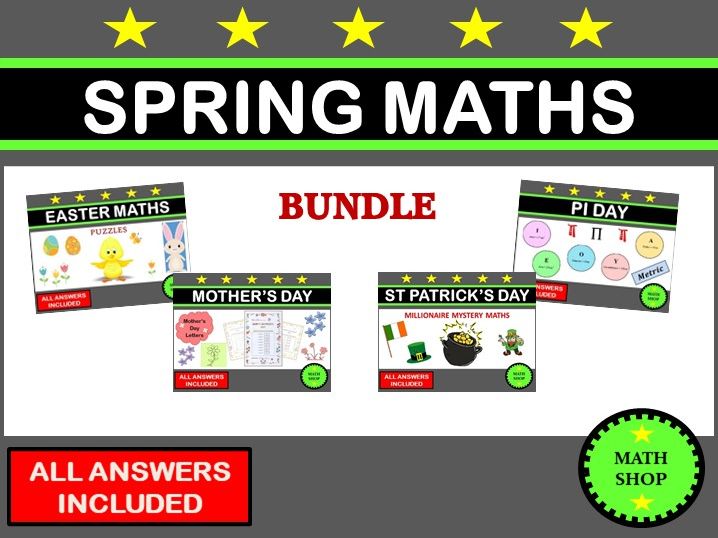 Spring Maths Bundle | Teaching Resources