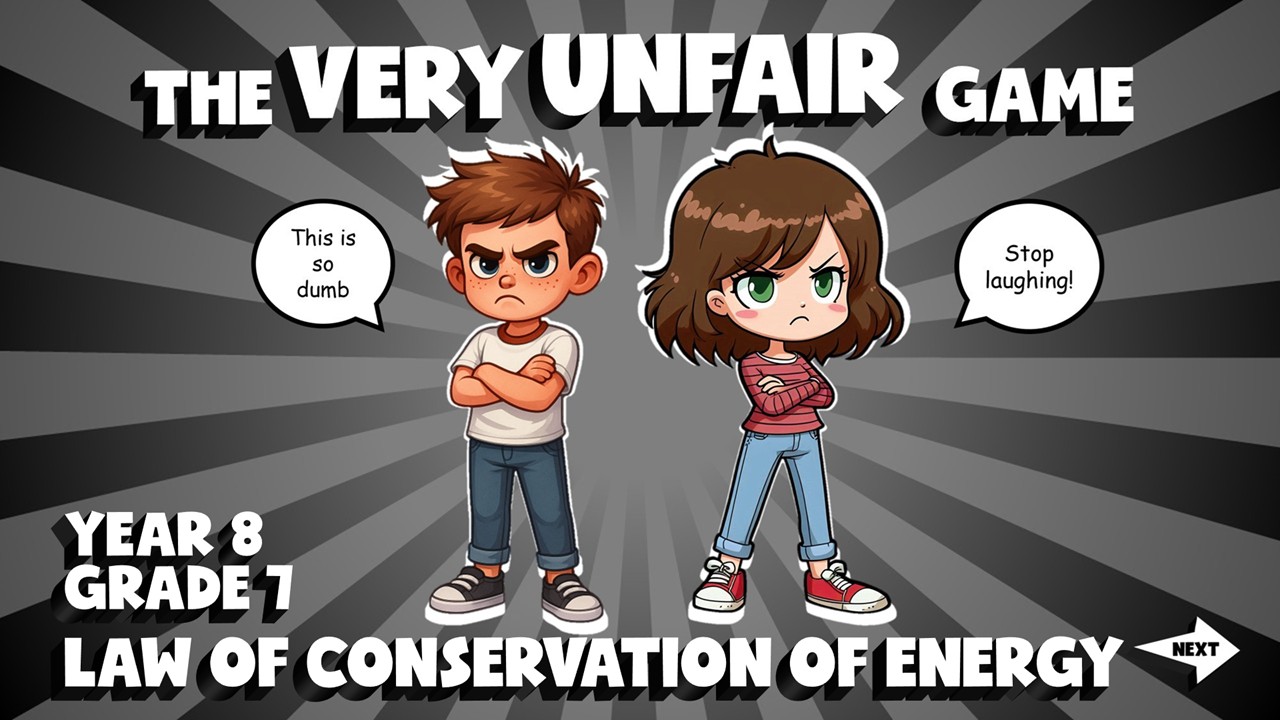 Law of Conservation of Energy VERY UNFAIR GAME | No-Prep Year 8 Science ...