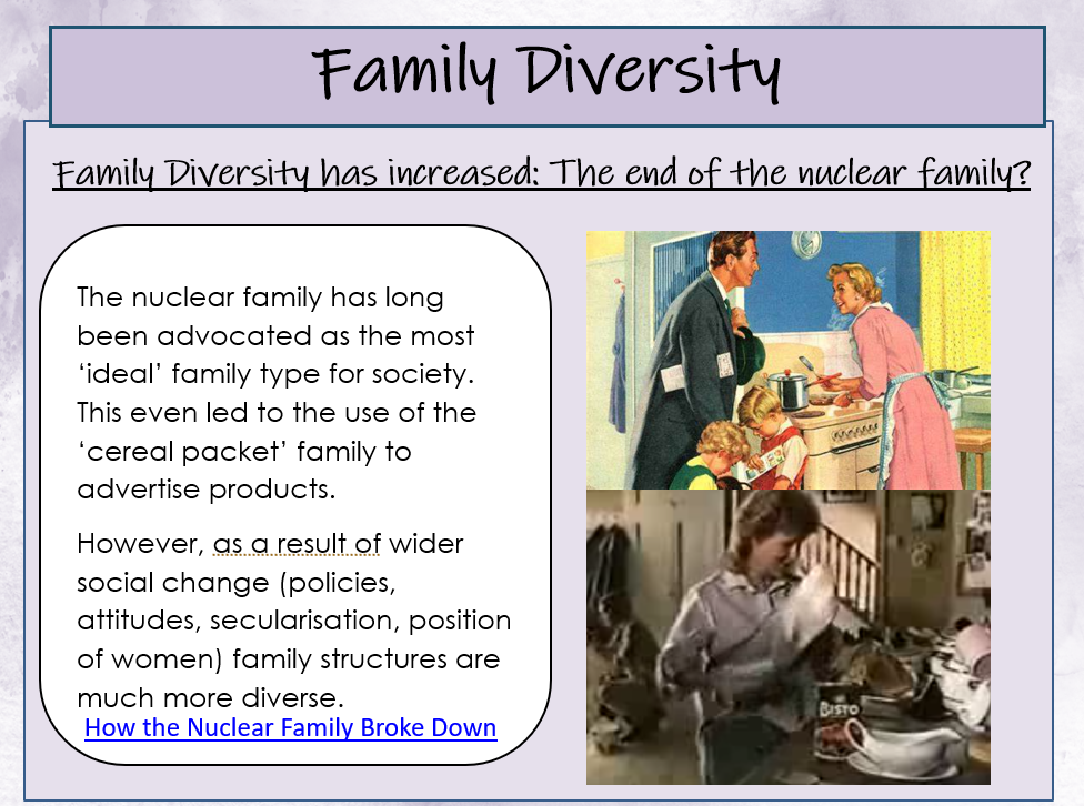 AQA A level Sociology- Families & Households- Changing Patterns ...