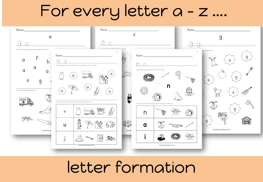 Initial Sounds Phonic Worksheets for Phases 2 and 3 | Teaching Resources