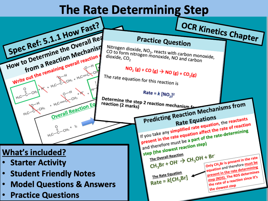 Kinetics: The Rate-Determining Step (A level Chemistry) | Teaching ...