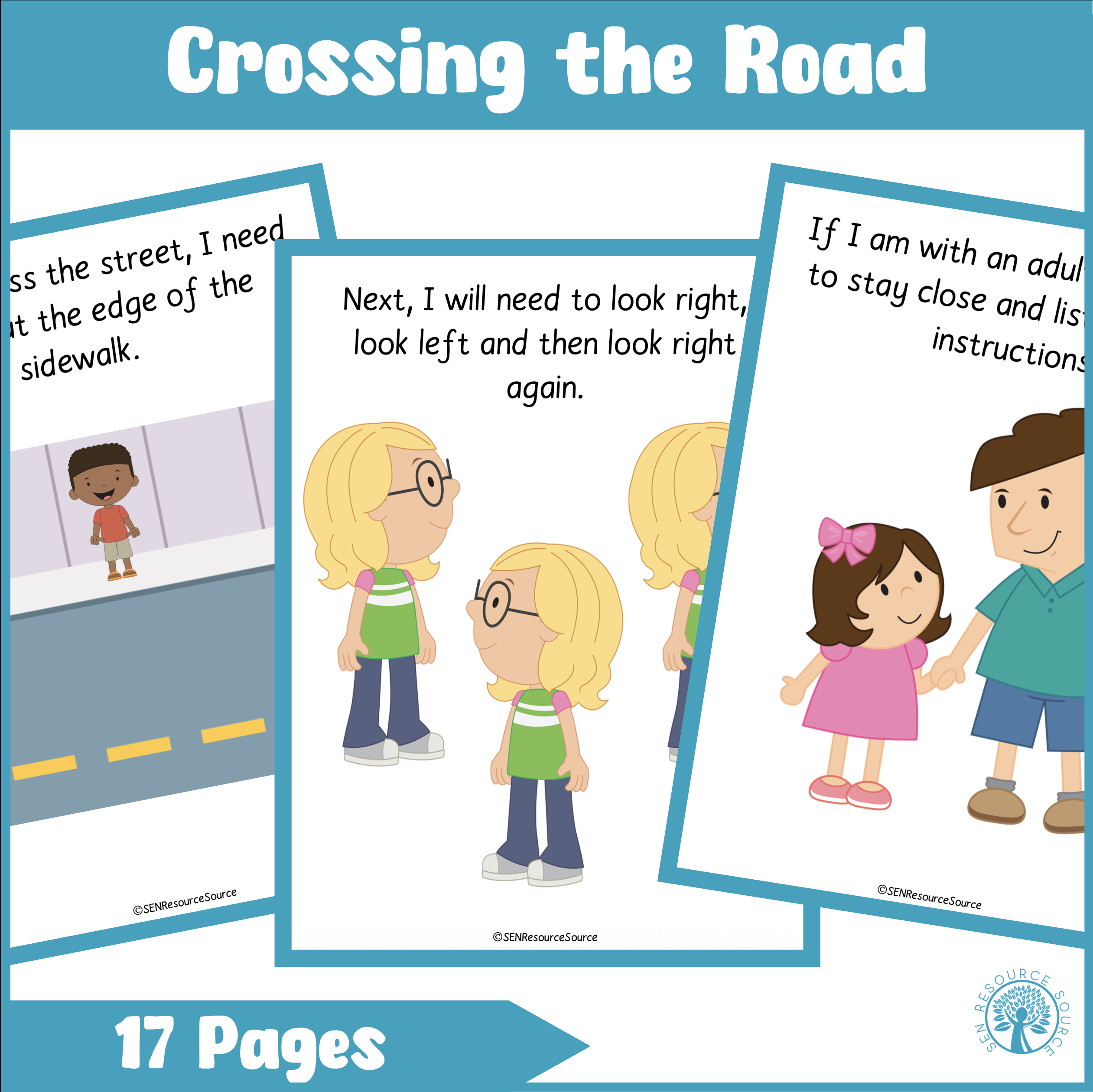 Crossing the Road Social Story | Teaching Resources