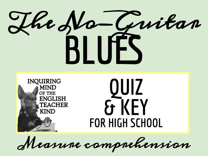 "The No-Guitar Blues" by Gary Soto Resource Bundle | Teaching Resources