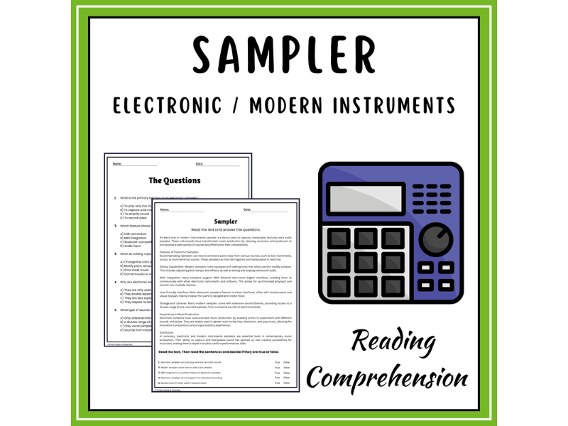 Sampler Reading Comprehension Passages & Questions Worksheets ...
