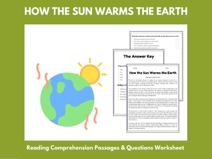 How the Sun Warms the Earth: Reading Comprehension Passages & Questions ...