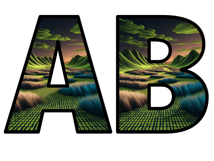 Binary Matrix Code World Building Build Lettering Set Display Title ...