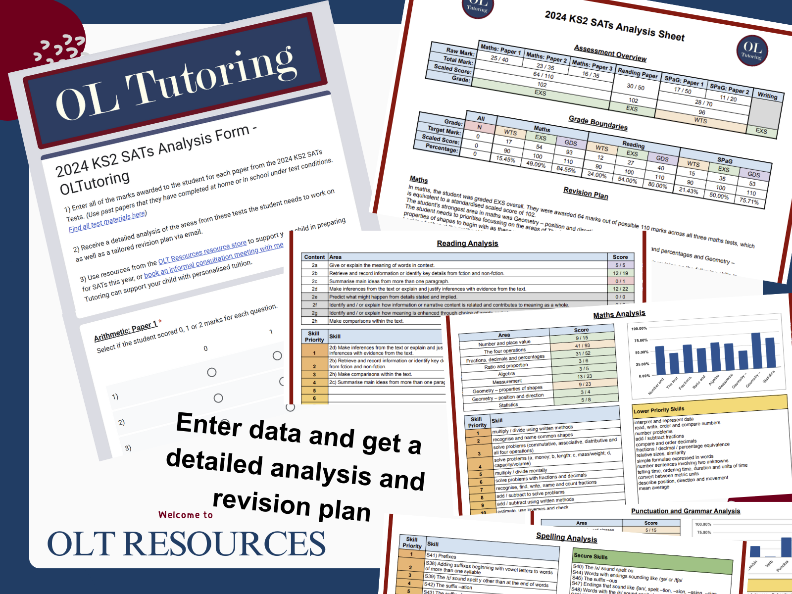 FREE Personalised Year 6 SATs Revision Plans | Individual Student QLA ...