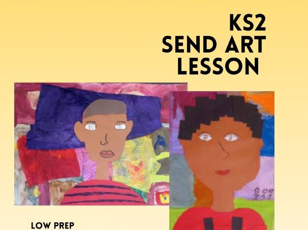 KS2 SEND Art Lesson Pack | Mixed Media Self Portrait | Differentiated ...