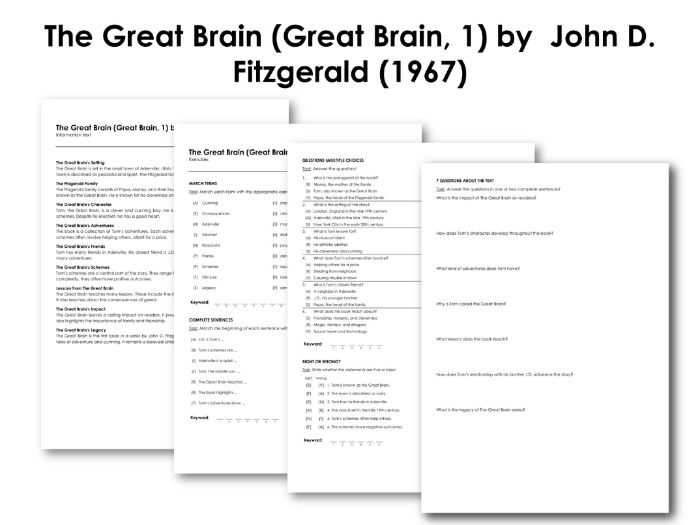 The Great Brain (Great Brain, 1) by John D. Fitzgerald (1967 ...