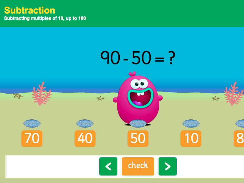 Subtraction Within 100 Subtracting Multiples Of 10 Interactive Game