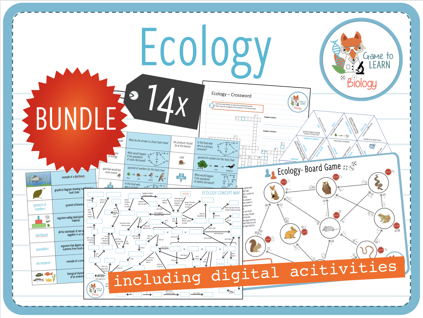 Ecology -14x Games and Activities (KS3/4) | Teaching Resources