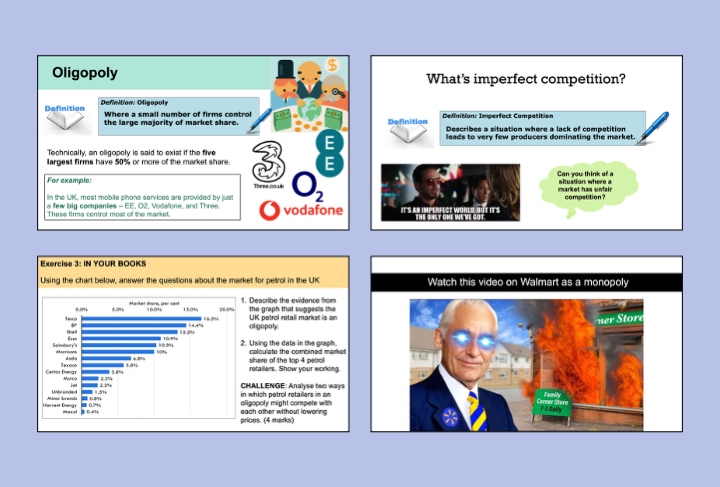 2.5.2 Imperfect Competition - GCSE Economics OCR | Teaching Resources
