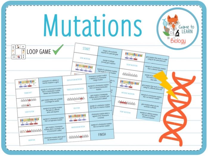 Mutations - Loop Game (KS4/5) | Teaching Resources