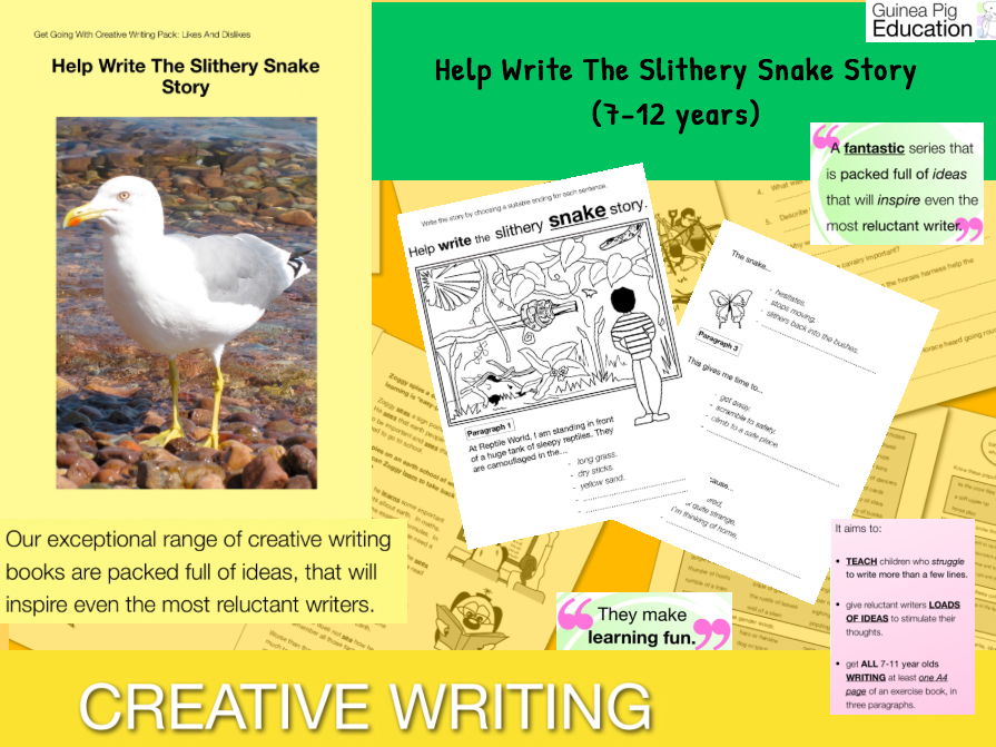 Help Write The Slithery Snake Story (7-11 years) | Teaching Resources