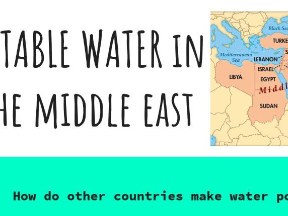 Potable Water in the Middle East Online Learning | Teaching Resources