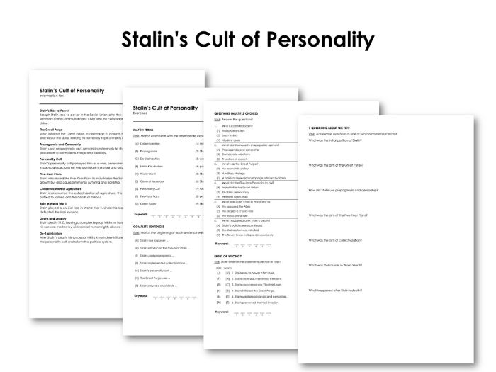 Stalin's Cult of Personality | Teaching Resources