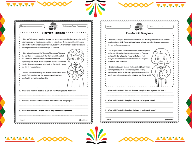 Black History Month Heroes : K-2 Reading Comprehension Passages | Free ...