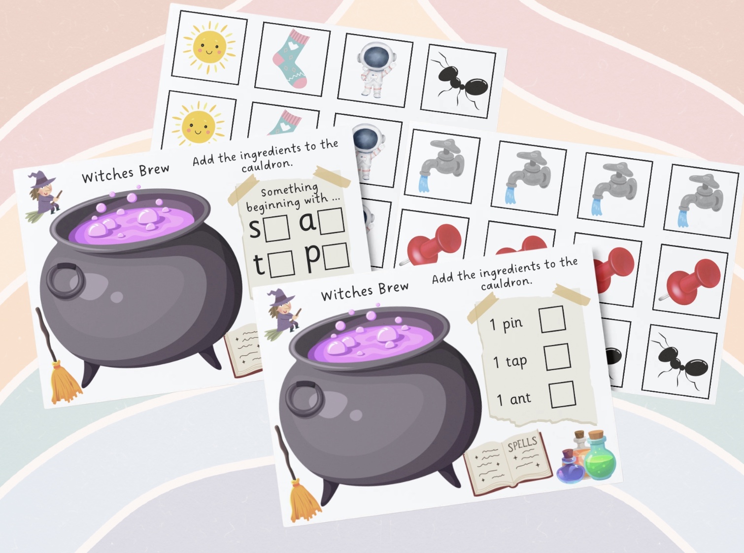 Phonics - Halloween Witches Brew (initial sound & CVC) | Teaching Resources