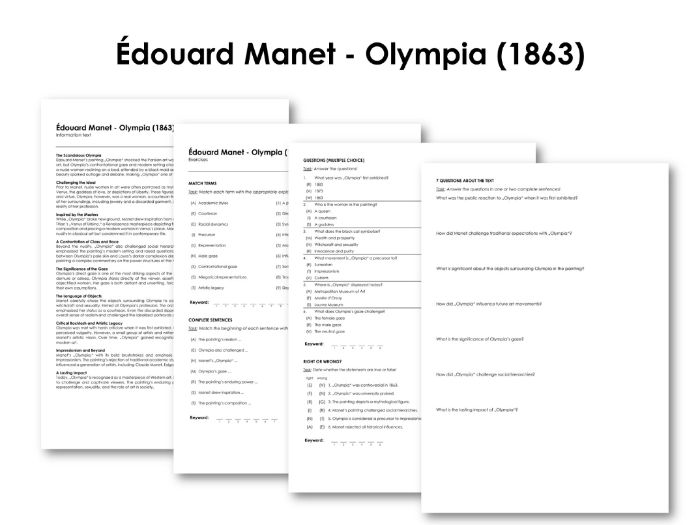Édouard Manet - Olympia (1863) | Teaching Resources