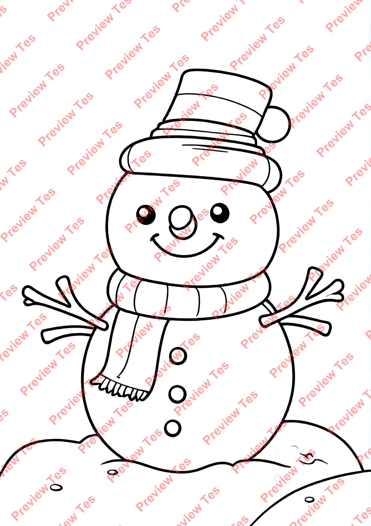Winter Snowman Colouring Pages | 21 Snowy Activities - Frosty Friends ...