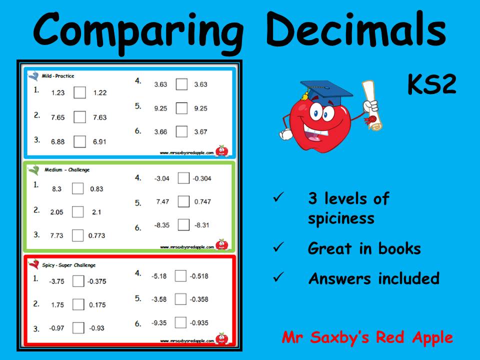 Math Aids Decimals Worksheets