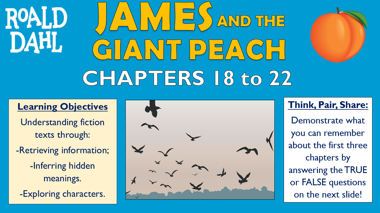 James and the Giant Peach - Chapters 18-22! | Teaching Resources