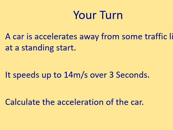 Acceleration - Full Lesson | Teaching Resources