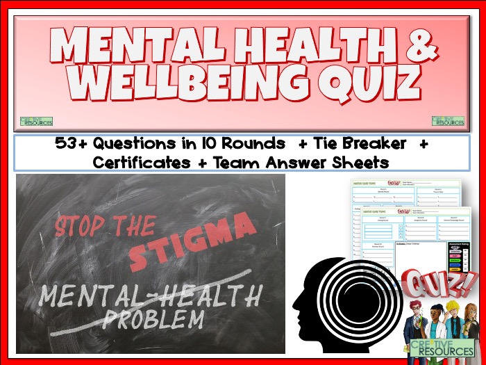 Mental Health And Wellbeing Quiz Teaching Resources Mental Health And Wellbeing Quiz Teaching Resources