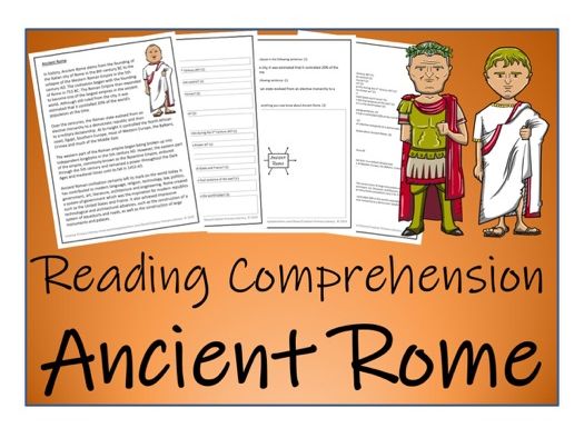UKS2 History - Ancient Rome Reading Comprehension & Informational Text ...