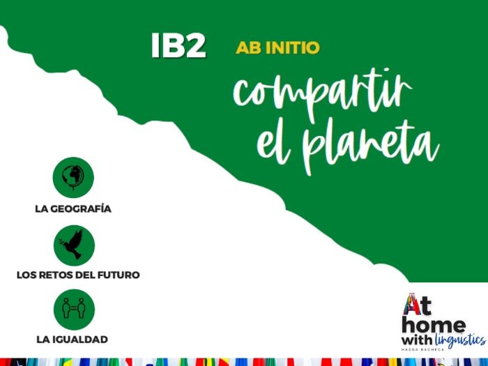 Spanish Vocabulary List Sharing the Planet IB2 - Ab Initio | Teaching ...