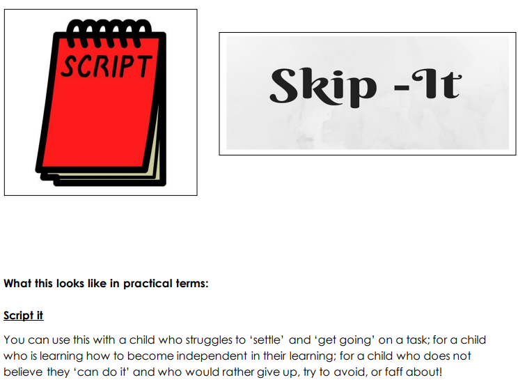 Point5 Behaviour Script It Or Skip It Refusal Teaching Resources