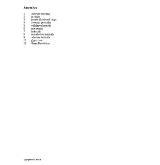 Biotechnology in Plant Science Word Scramble for Biotechnology Students ...