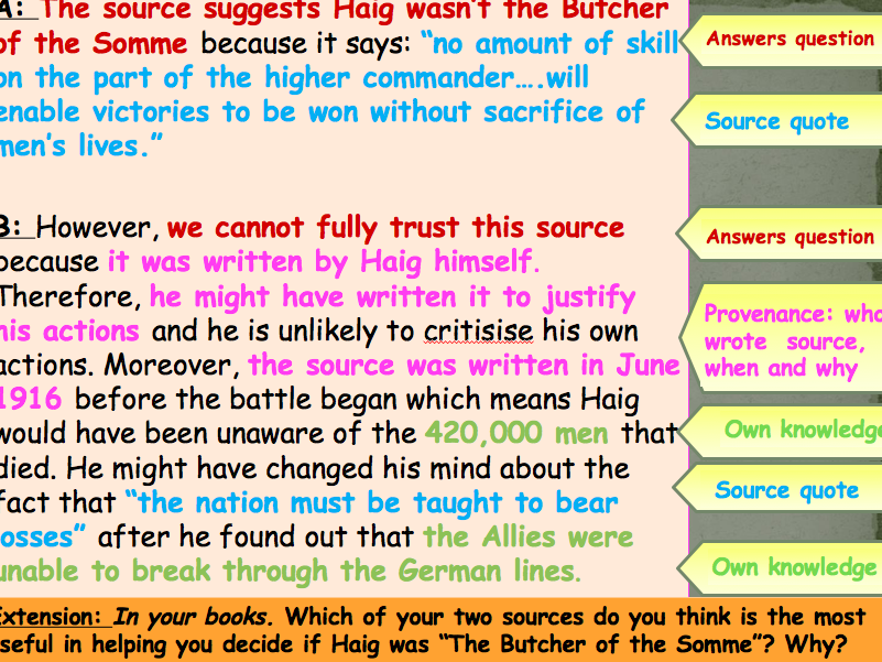 Was Haig the Butcher of the Somme? | Teaching Resources