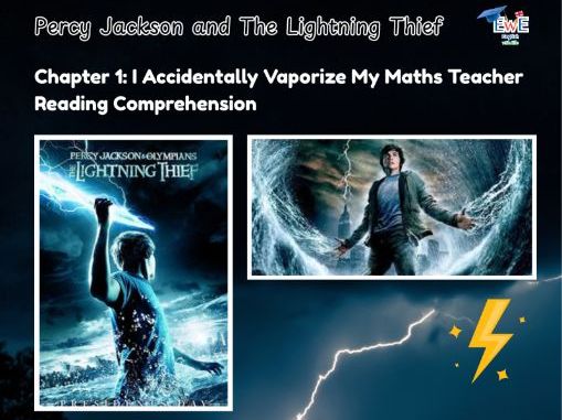 Percy Jackson and The Lightning Thief - Reading Comprehension, 3 parts ...
