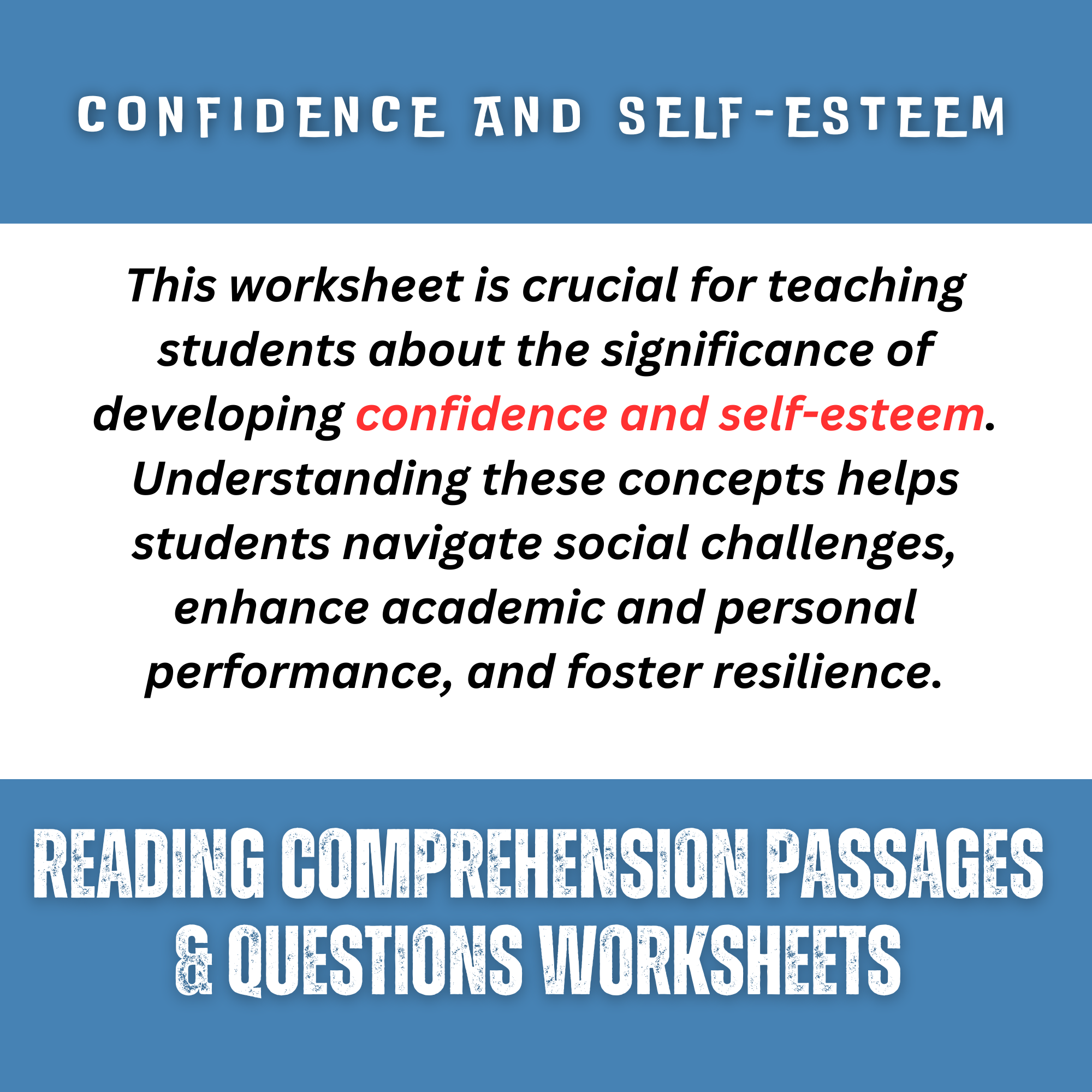 Confidence and Self-Esteem -Psychology and Human Behavior Reading ...