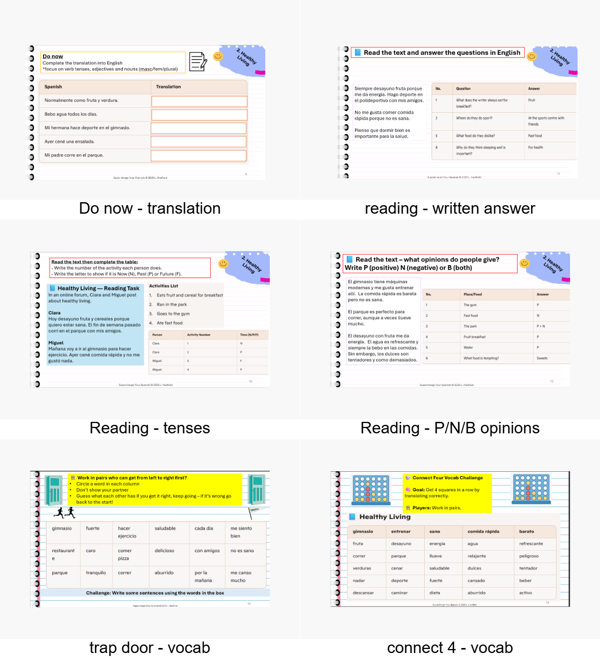 GCSE Spanish - Reading exam prep (10 lessons/booklet) - Foundation tier ...