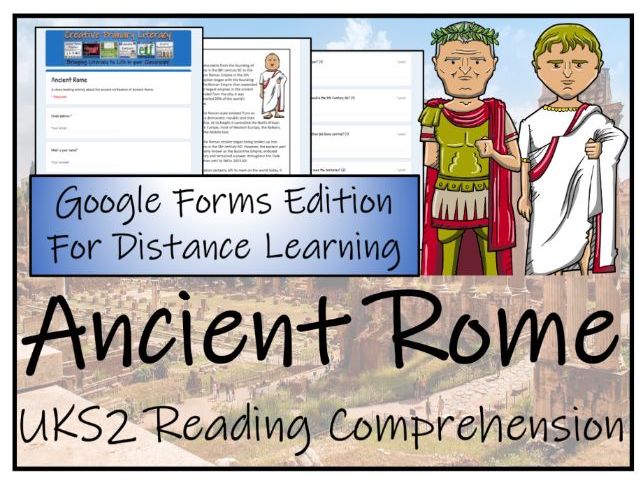 UKS2 Ancient Rome Reading Comprehension Bundle | Digital & Print ...