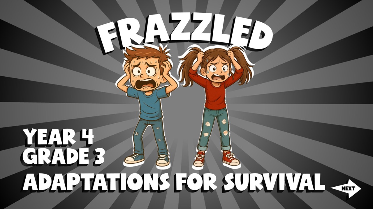 Adaptations for Survival FRAZZLED Science Game | No-Prep Year 4 Review ...